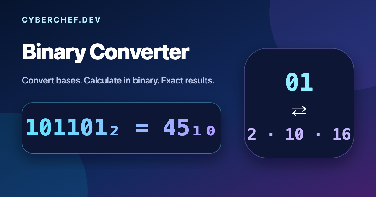 Binary Converter | Binary to Decimal Calculator